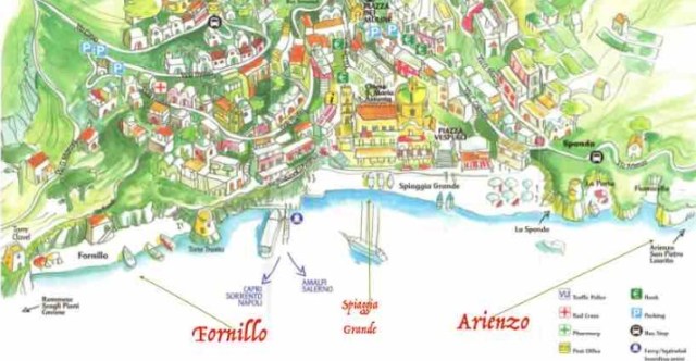 The Beaches of Positano Fornillo Laurito Arienzo DaAldolfo Spiaggi ...