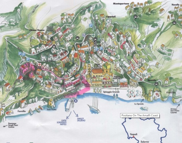 The Beaches of Positano Fornillo Laurito Arienzo DaAldolfo Spiaggi ...